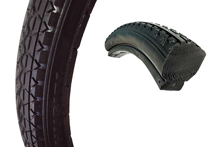 Husky Bicycle Solid Tire 26x2.125 Classic Diamond Tread: Husky Bicycles