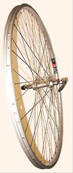 BICYCLE WHEEL 700 X 35C REAR FREEWHEEL QR: Husky Bicycles